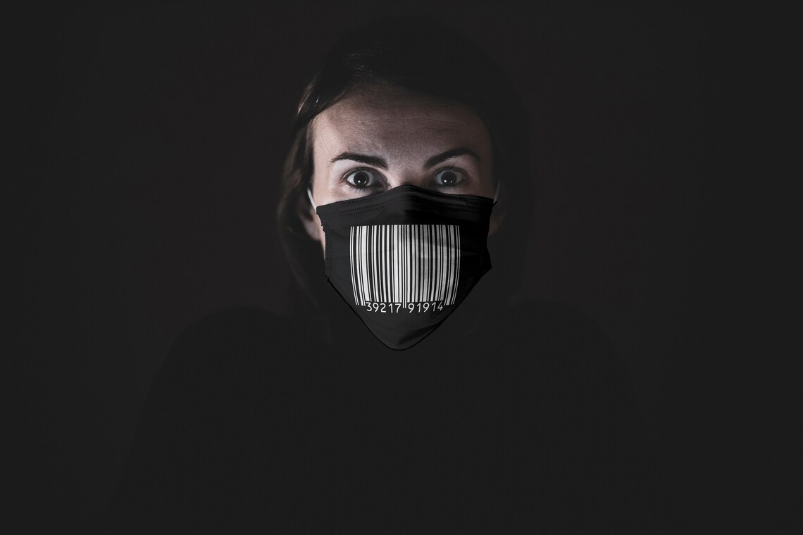 Barcode Face Mask, Funny Bar Code Face Mask, Washable Face Mask, Funny ...