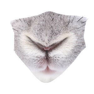 Rabbit Nose Face Mask, Funny Rabbit Face Mask, Washable Face Mask ...
