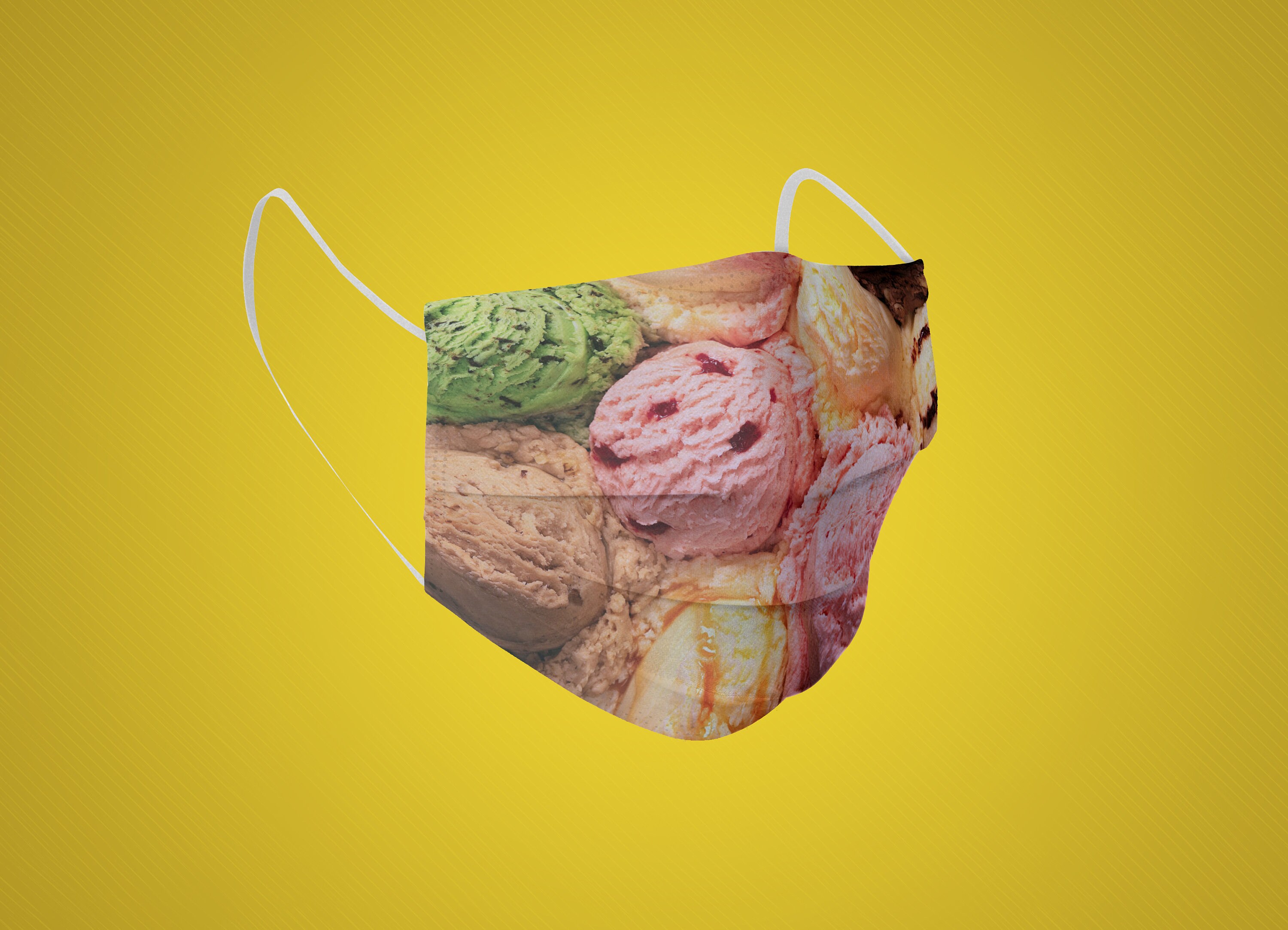 Ice Cream Face Mask Funny Face Mask for Women Washable Face | Etsy