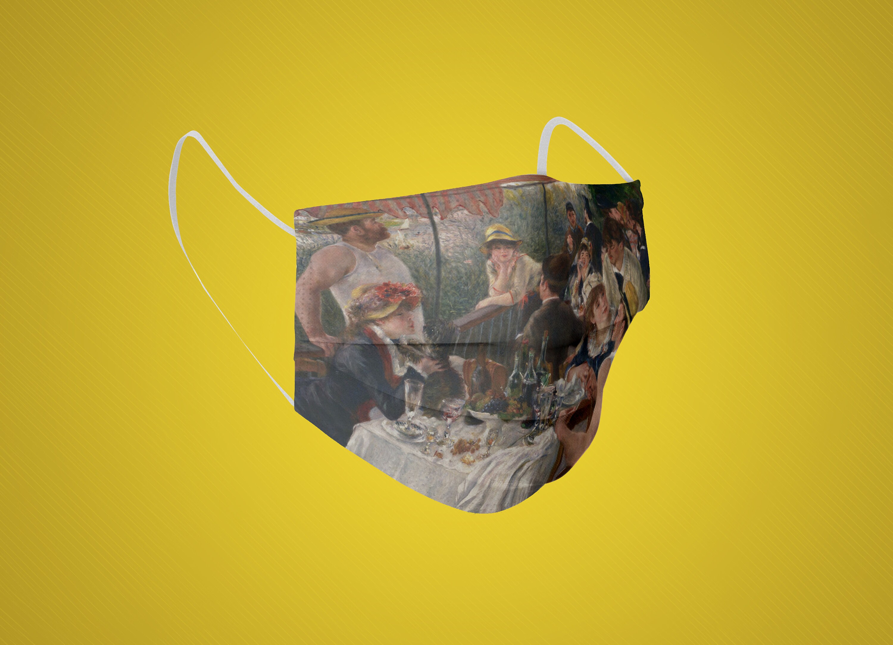 Luncheon of the Boating Party Face Mask Pierre-auguste - Etsy