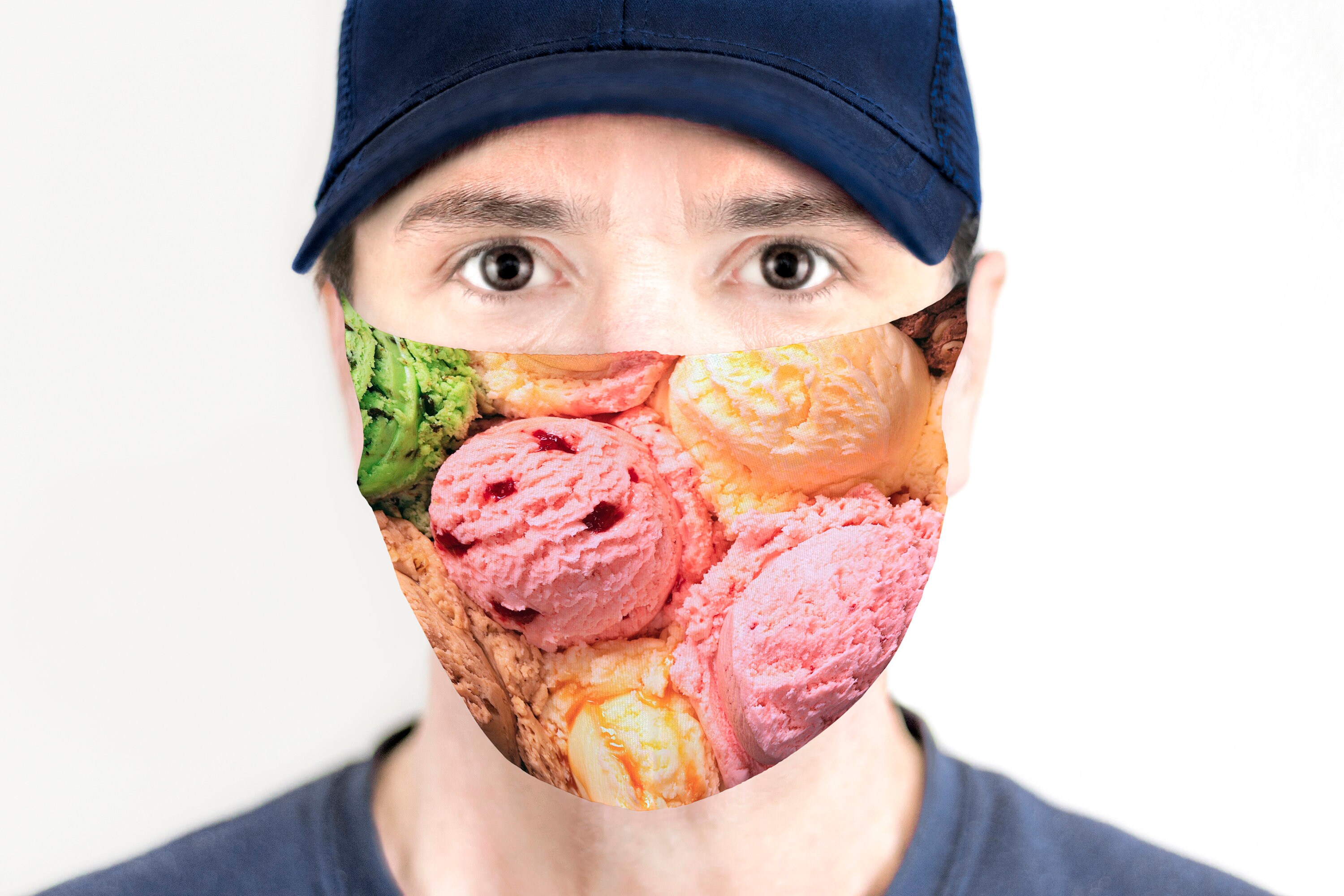 Ice Cream Face Mask Funny Face Mask for Women Washable Face | Etsy