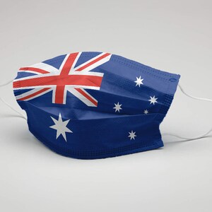 Australia Flag Face Mask, Australian Face Mask, Face Mask for Man Women ...