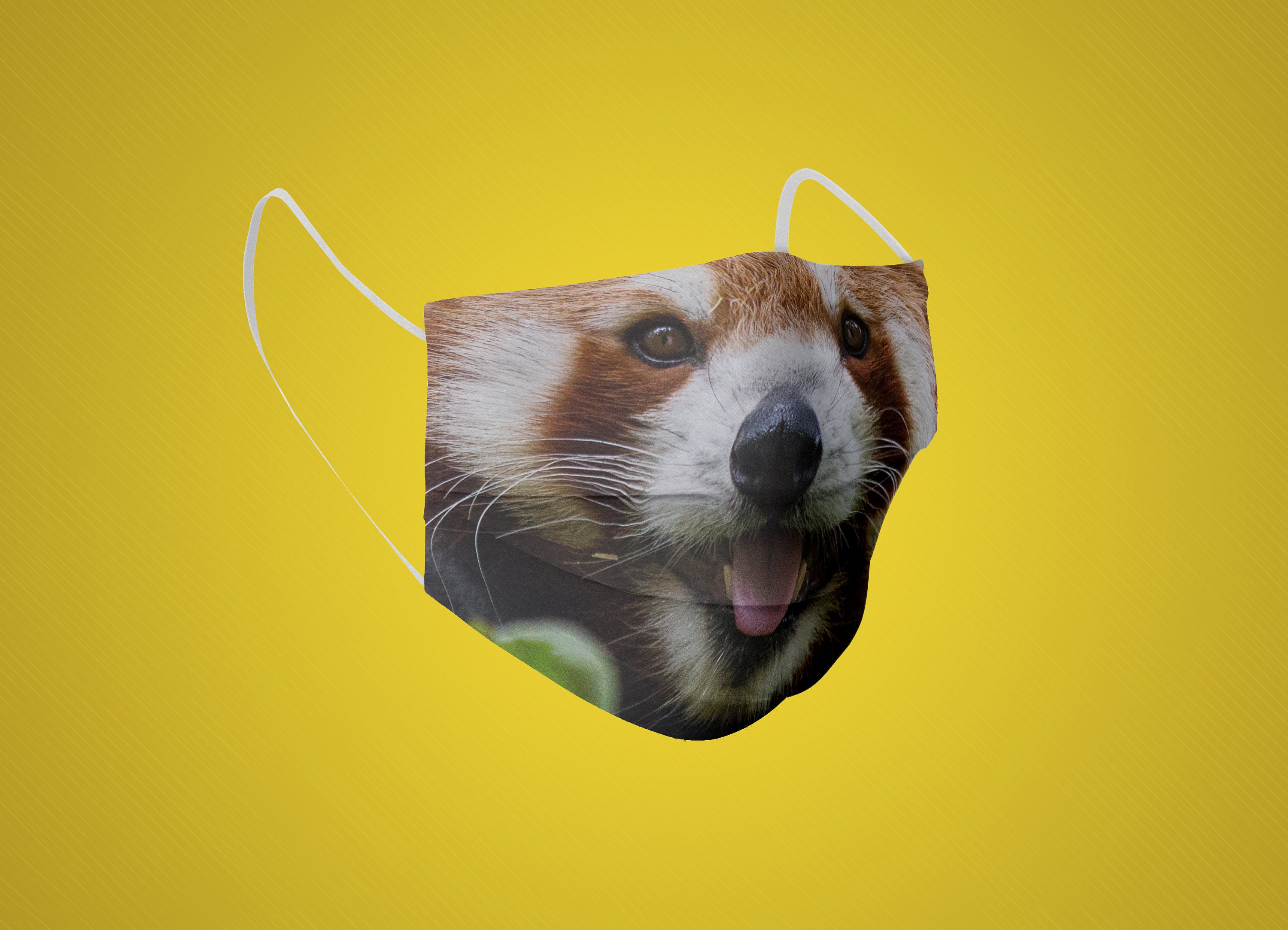 Red Panda Nose Face Mask Funny Panda Face Mask Washable Face - Etsy