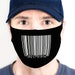 Barcode Face Mask, Funny Bar Code Face Mask, Washable Face Mask, Funny ...