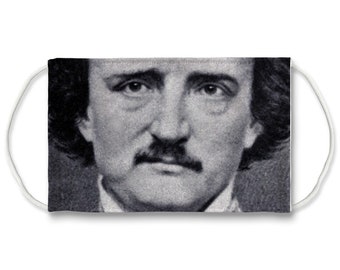 Edgar Poe Face Mask | Etsy