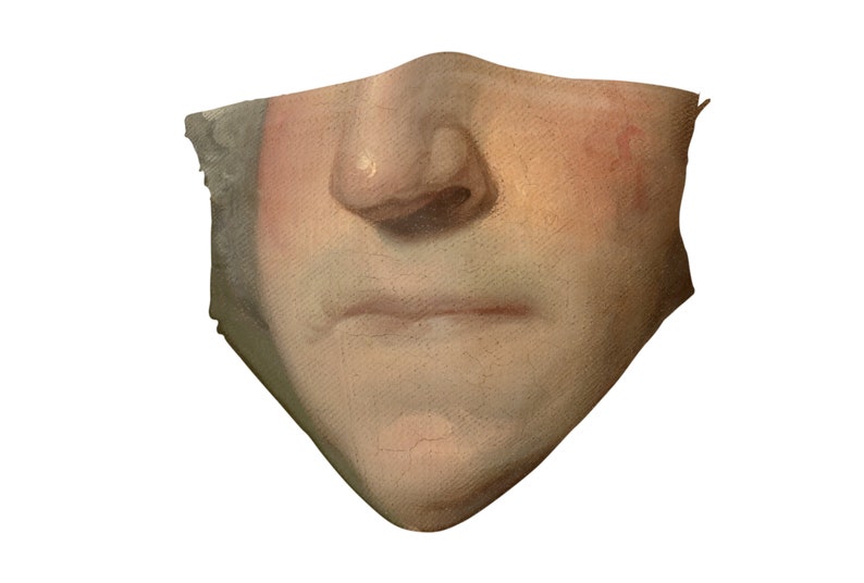 George Washington Face Mask, US President, Funny Face Mask, Washable ...