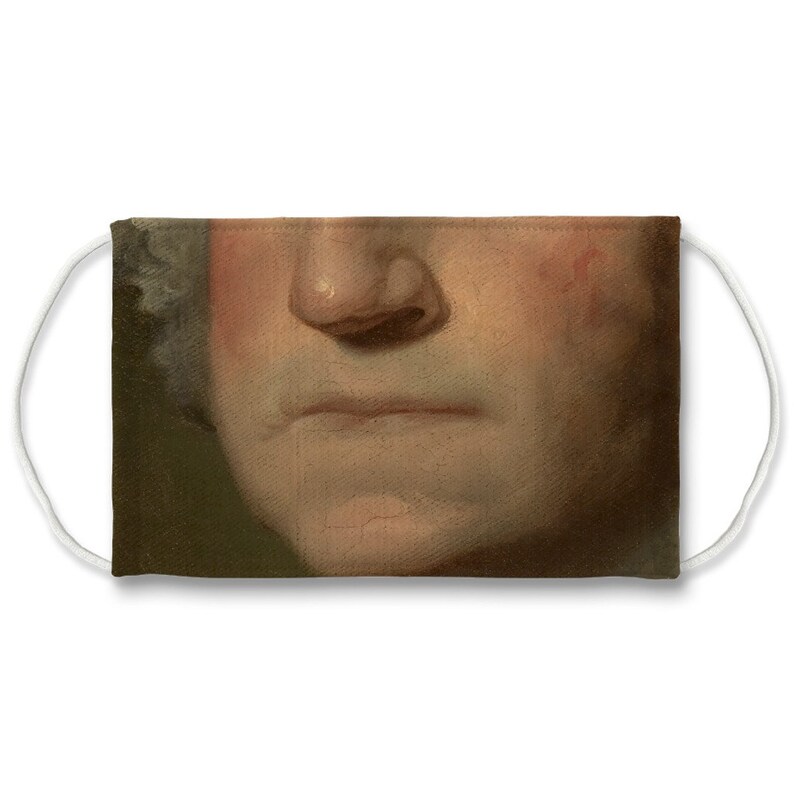 George Washington Face Mask, US President, Funny Face Mask, Washable ...