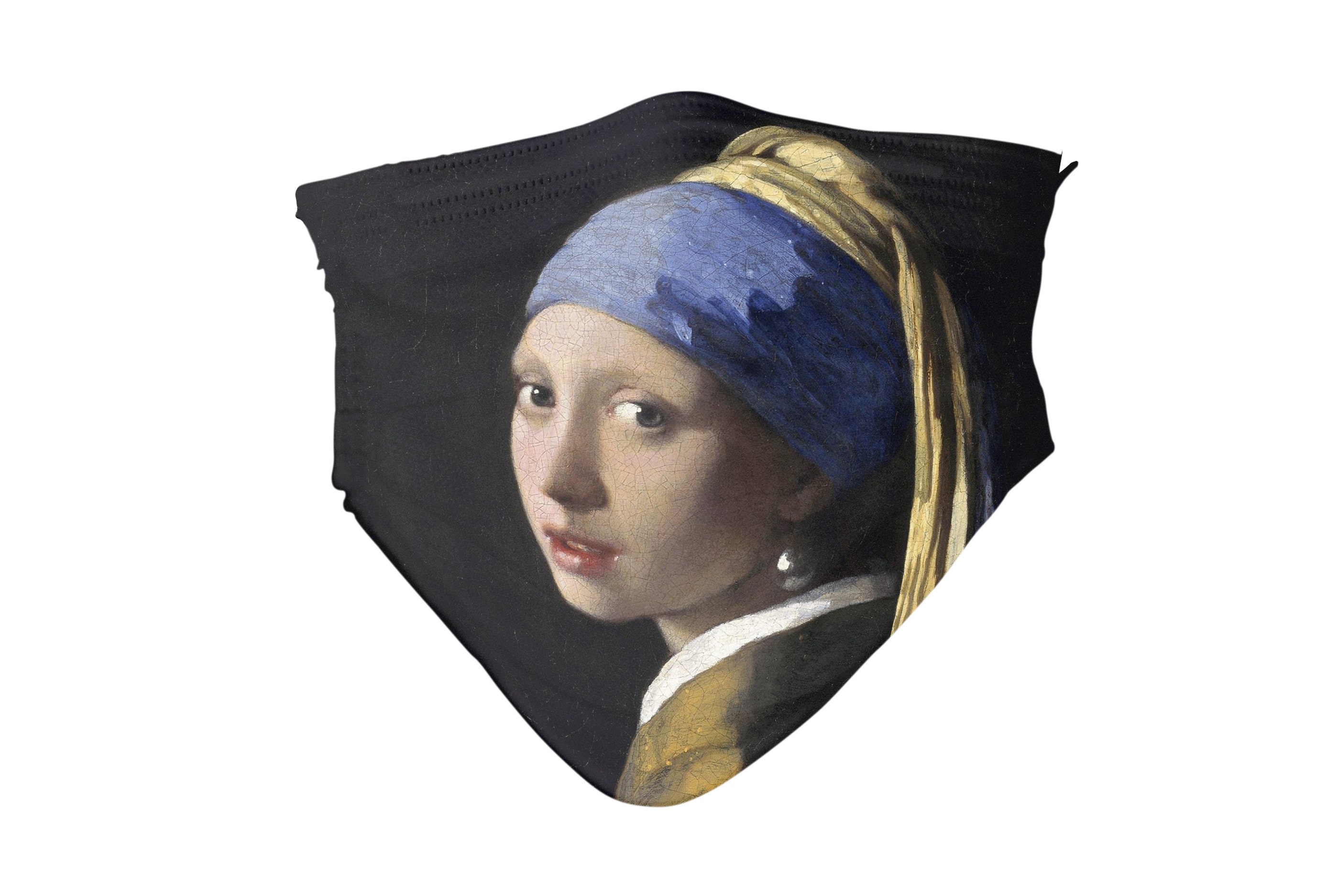 Girl With a Pearl Earring Face Mask, Funny Face Mask, Washable Face ...
