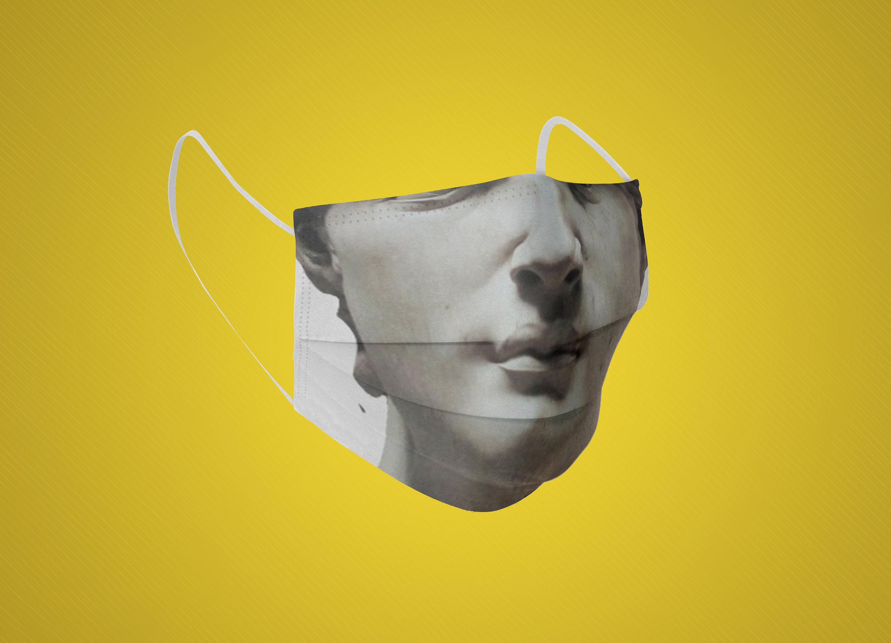 Statue of David Face Mask Michelangelo Funny Face Mask - Etsy
