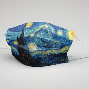 The Starry Night Face Mask, Unisex Face Mask, Face Mask for Men Women ...