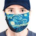 The Starry Night Face Mask, Unisex Face Mask, Face Mask for Men Women ...