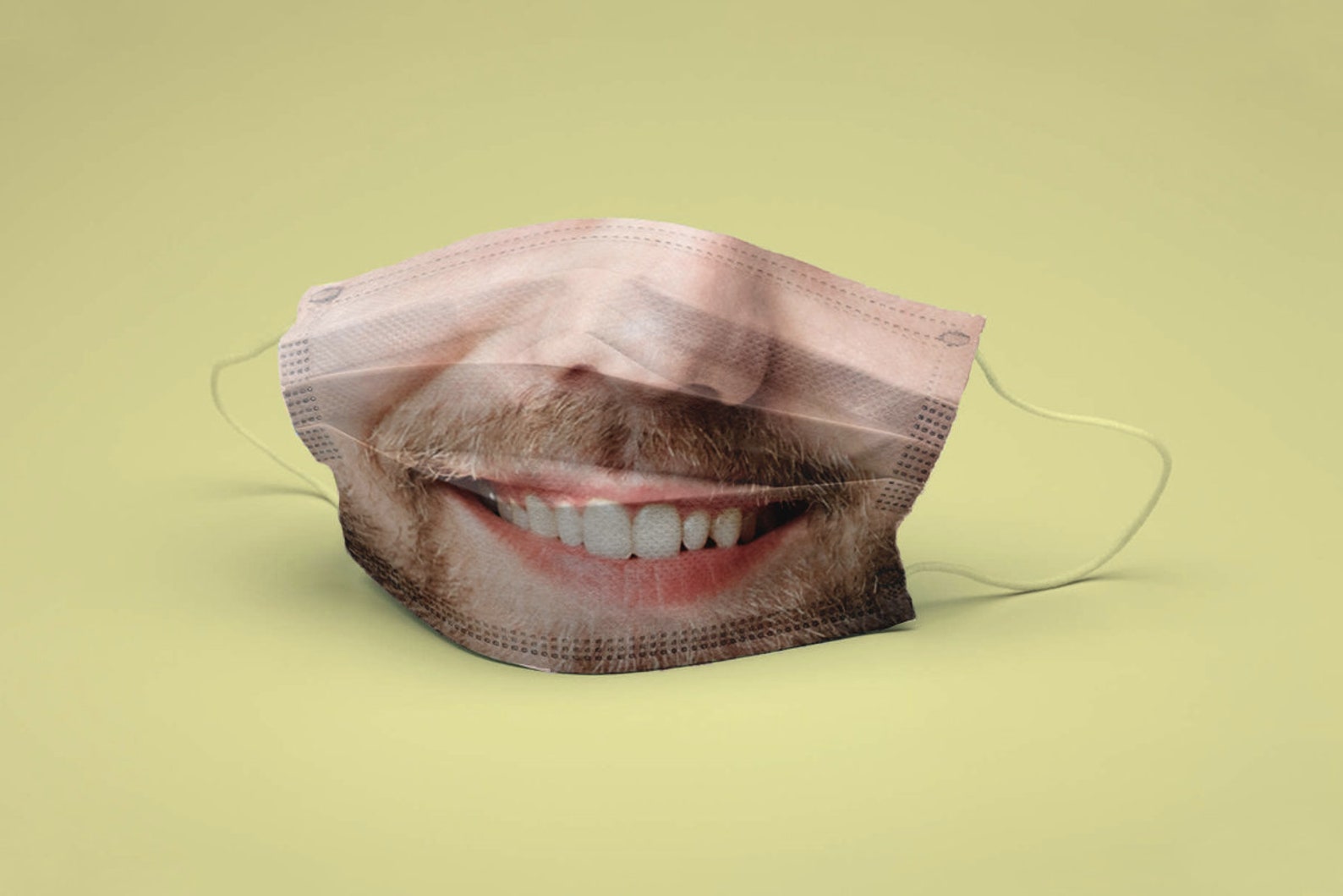 Funny Face Mask for Men and Women, Beard Face Mask, Washable Face Mask ...