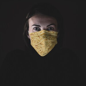 Spaghetti Face Mask, Funny Face Mask, Washable Face Mask, Funny ...