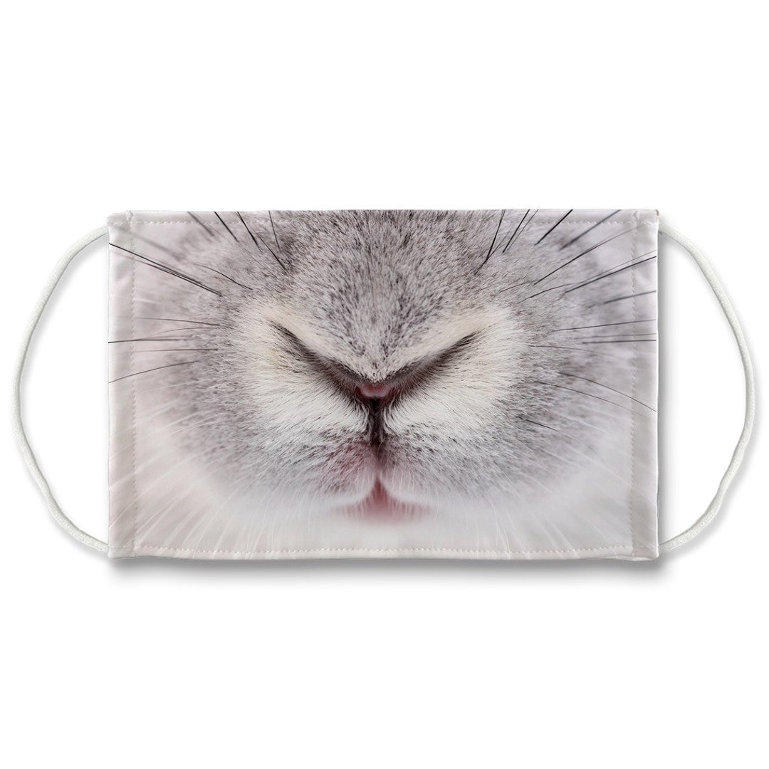 Rabbit Nose Face Mask, Funny Rabbit Face Mask, Washable Face Mask ...
