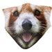 Red Panda Nose Face Mask Funny Panda Face Mask Washable Face - Etsy