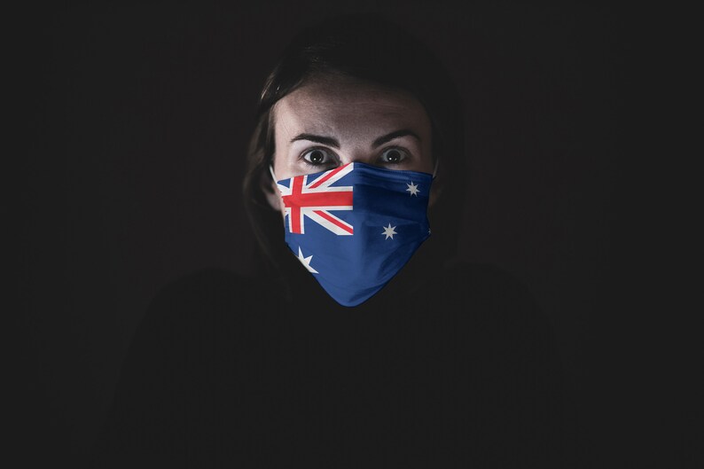 Australia Flag Face Mask Australian Face Mask Face Mask for - Etsy