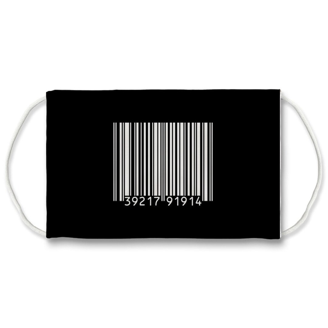 Barcode Face Mask, Funny Bar Code Face Mask, Washable Face Mask, Funny ...