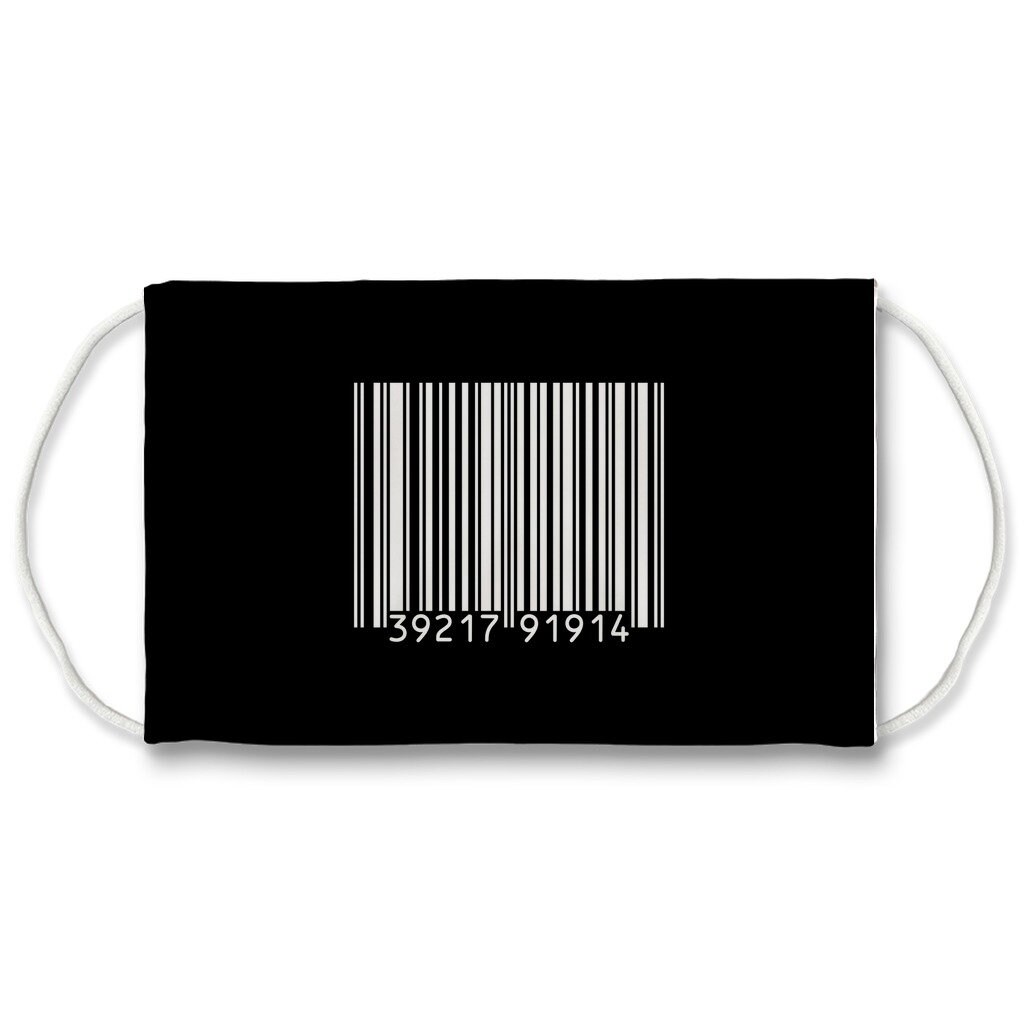 Barcode Face Mask, Funny Bar Code Face Mask, Washable Face Mask, Funny ...