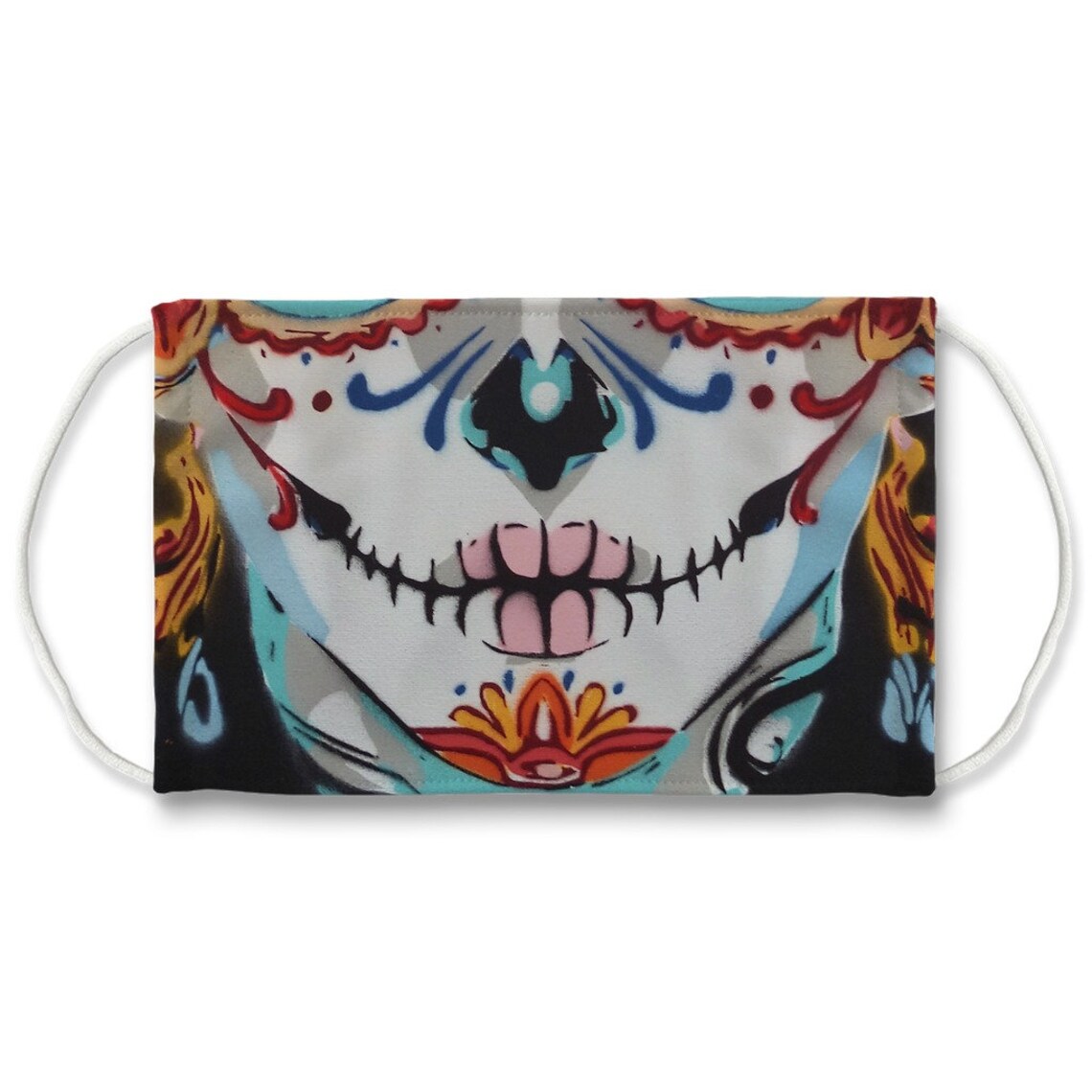 Day of the Dead Face Mask, Dia De Los Muertos Face Mask, Washable Face ...