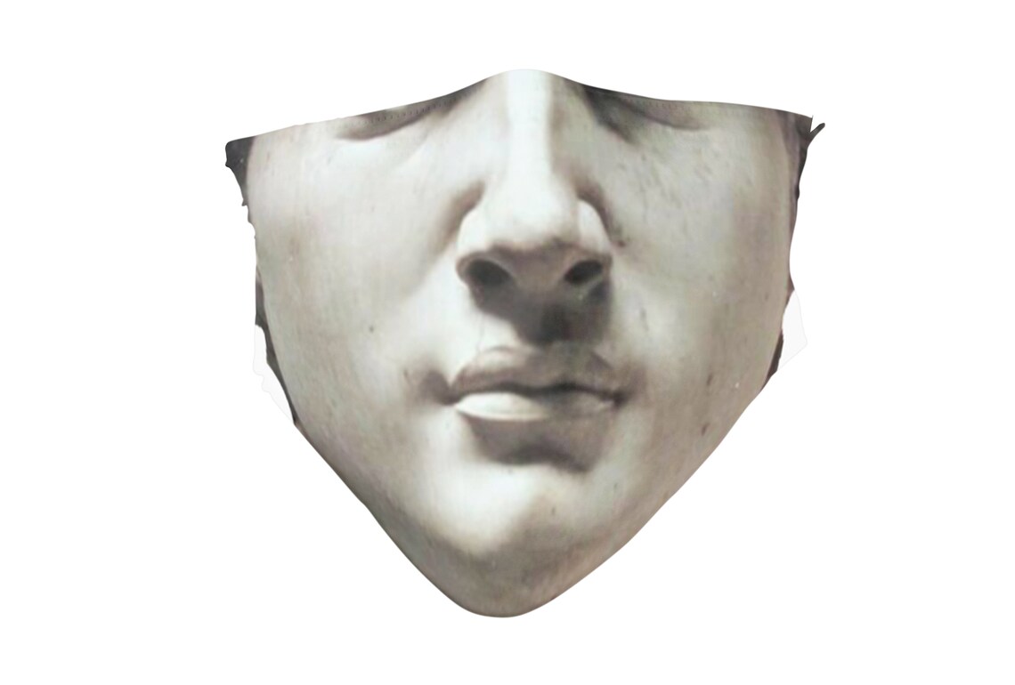 Statue of David Face Mask Michelangelo Funny Face Mask - Etsy