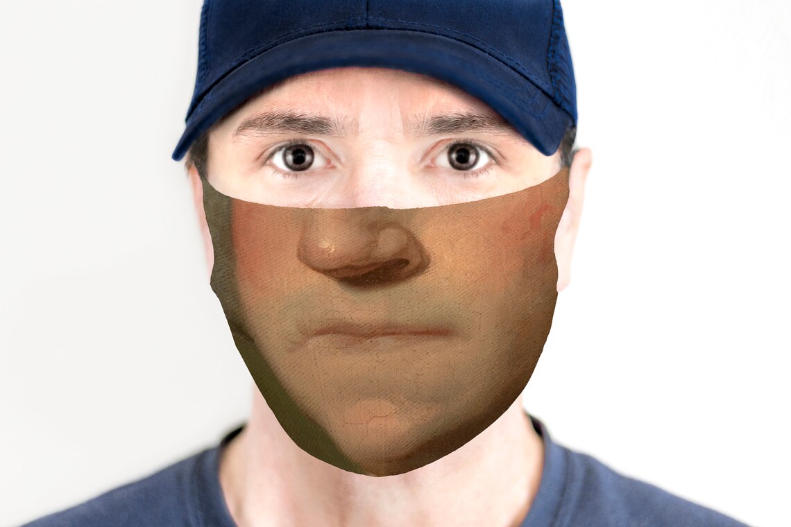 George Washington Face Mask, US President, Funny Face Mask, Washable ...