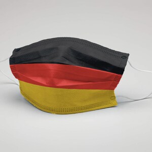 Patriotic Germany Flag Face Mask German Flag Face Mask Face - Etsy