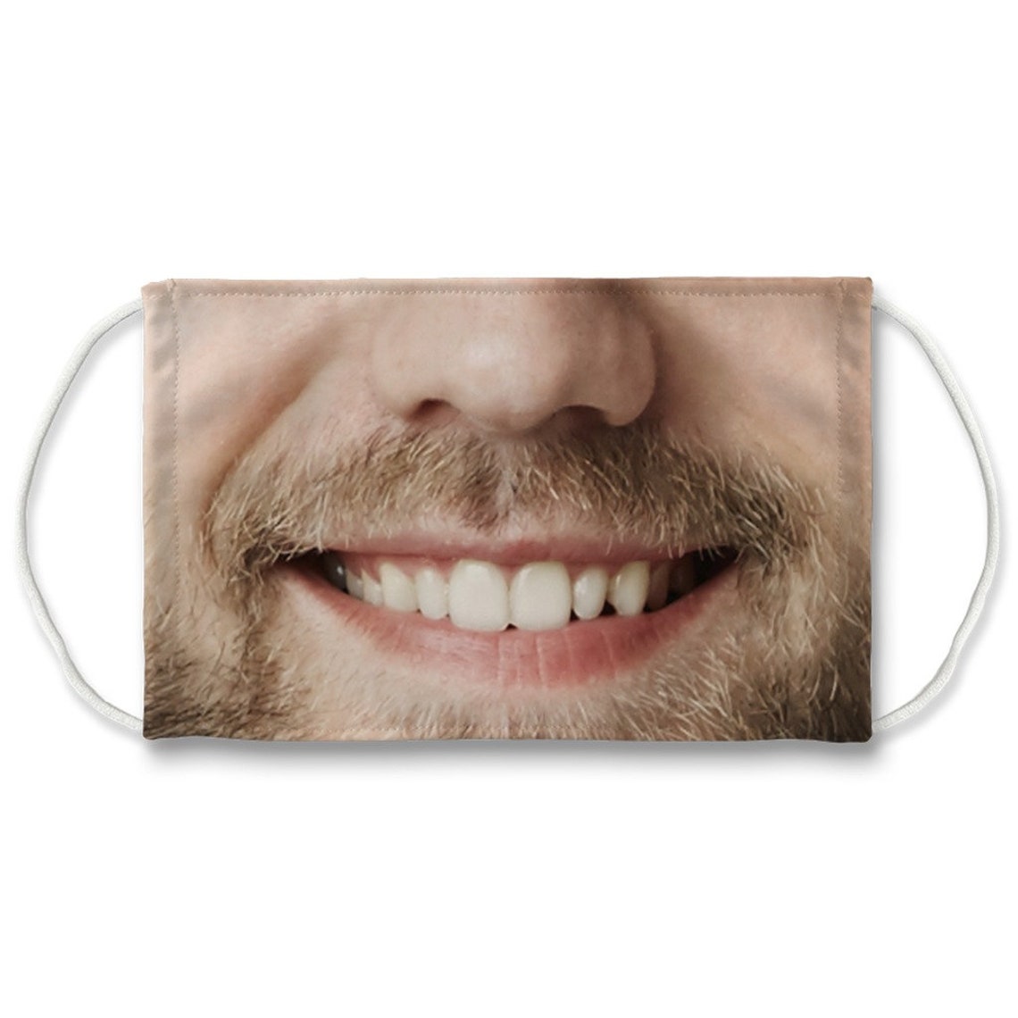 Funny Face Mask for Men and Women, Beard Face Mask, Washable Face Mask ...