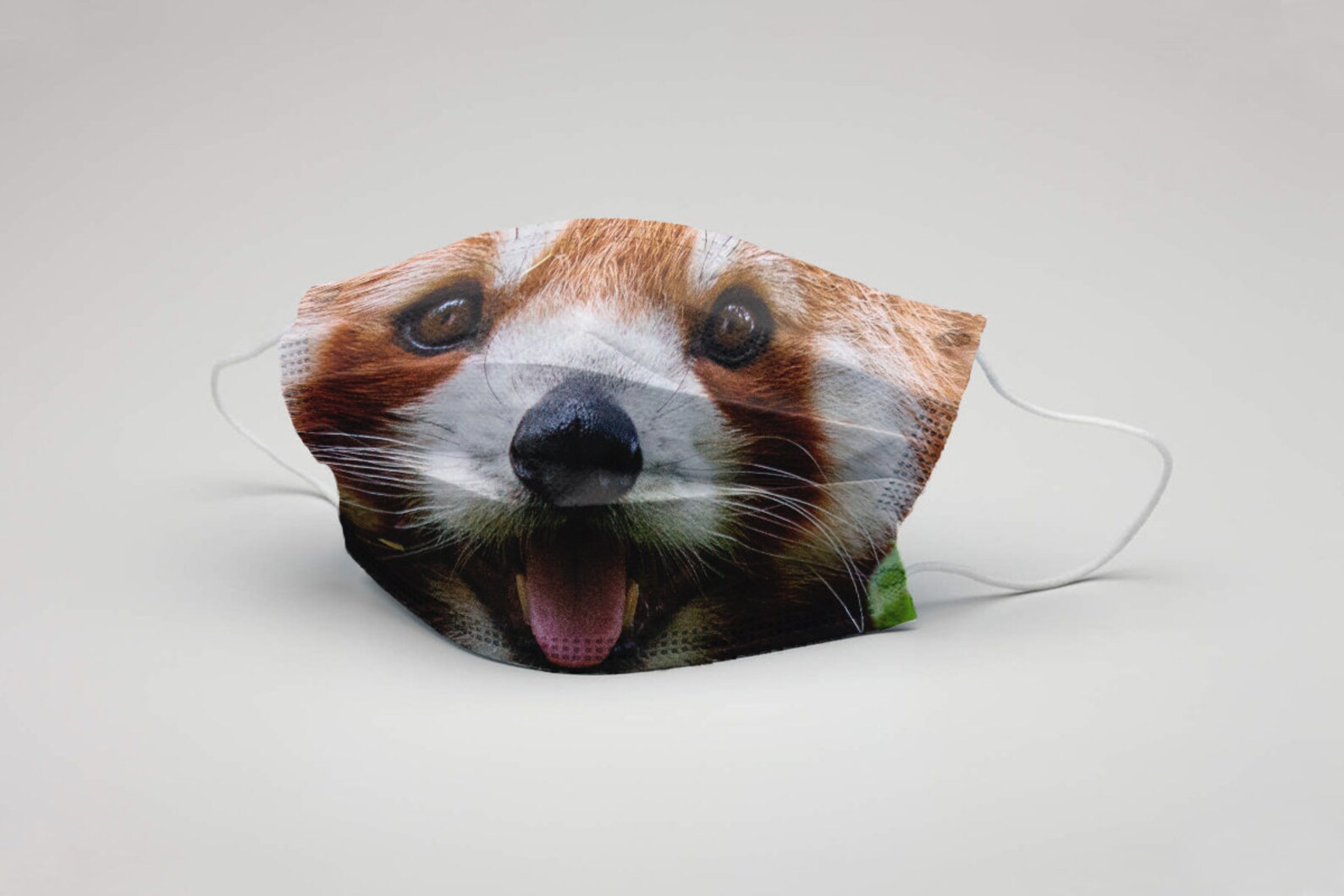 Red Panda Nose Face Mask Funny Panda Face Mask Washable Face - Etsy