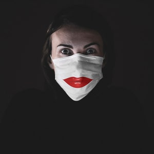 Lips Face Mask, Funny Cute Lips Face Mask, Washable Face Mask, Funny ...