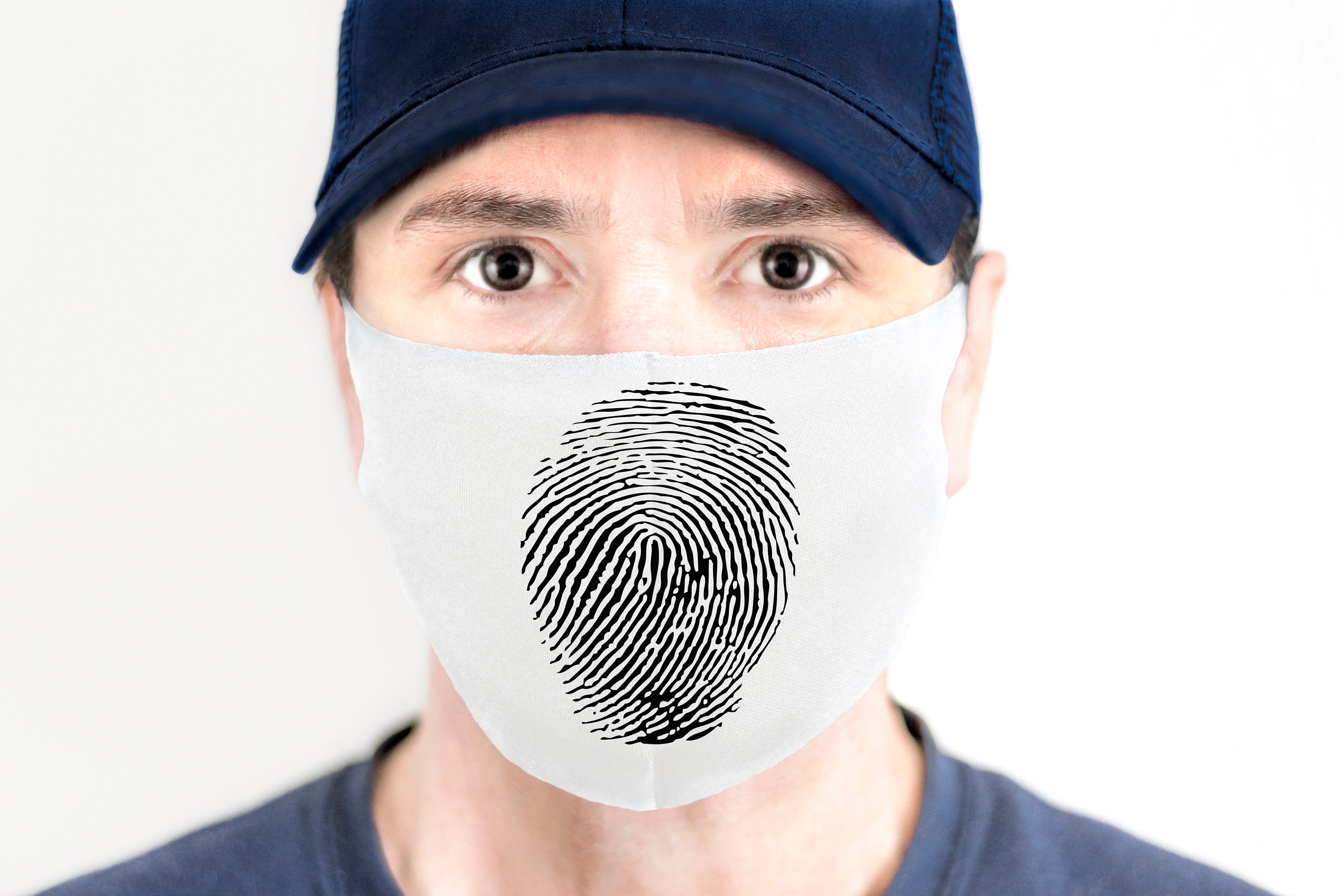 Fingerprints Face Mask Funny Fingerprint Face Mask Washable - Etsy