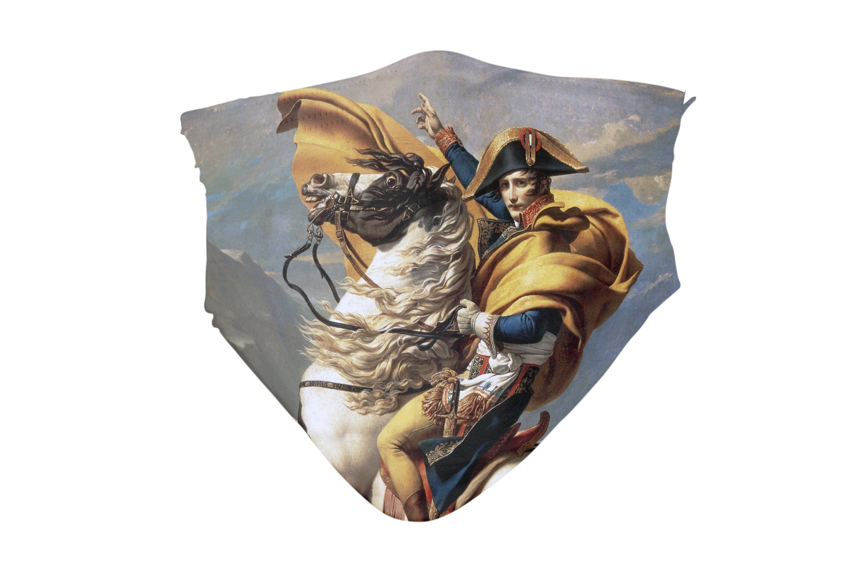 Napoleon Crossing the Alps Face Mask, Jacques-louis David, Washable ...