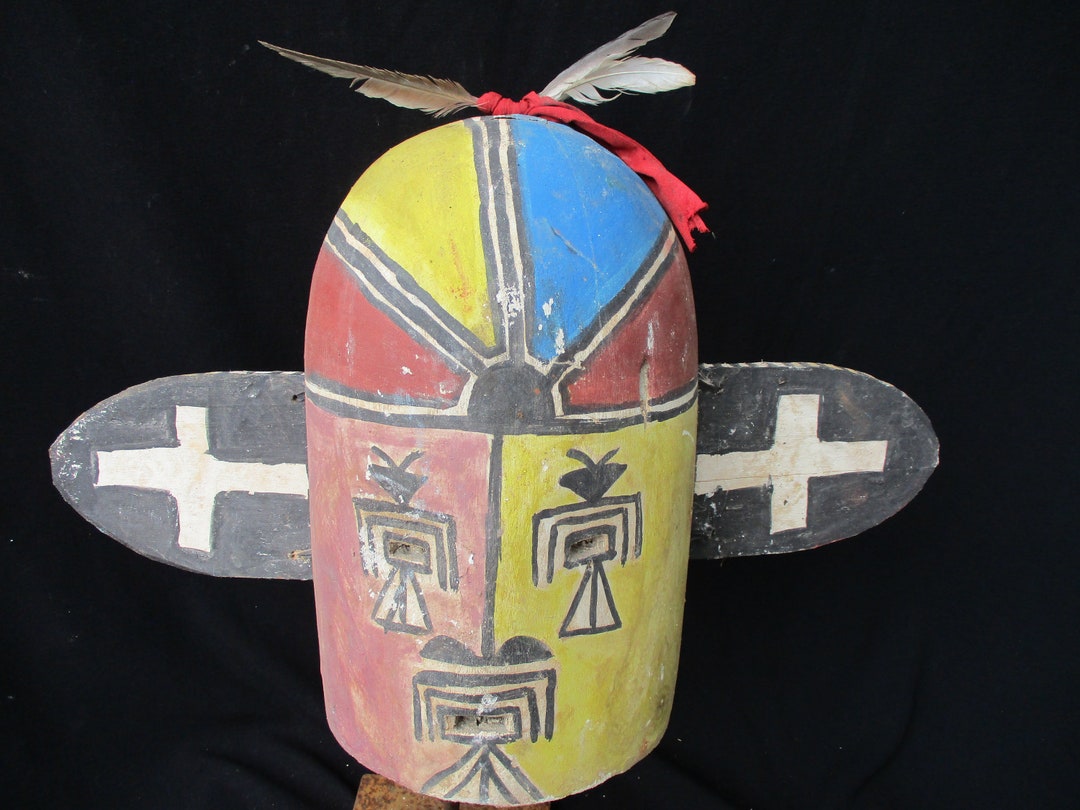 Wooden Hopis Kachina Helm Mask 48 Cm - Etsy