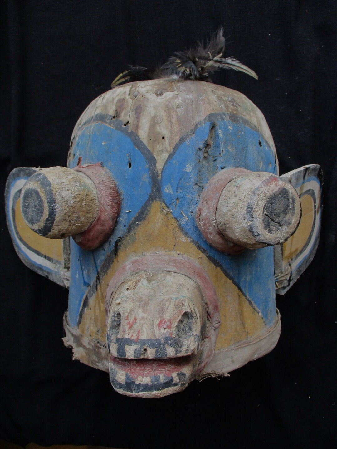 Wooden Hopis Kachina Helm Mask 34 Cm - Etsy