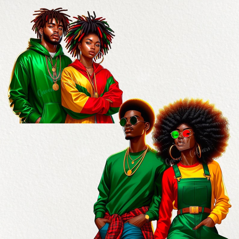 Black History Month Clipart Bundle, Juneteenth Clipart, Black People ...