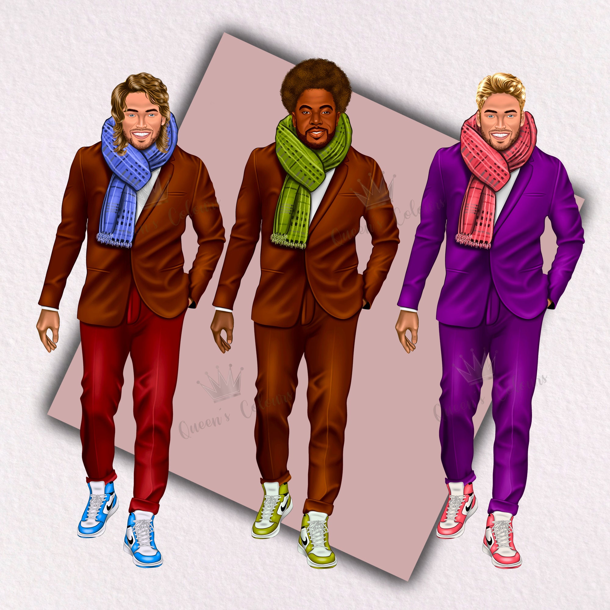 Men Fashion Clipart Male Clipart Black Men Clipart Fashion - Etsy