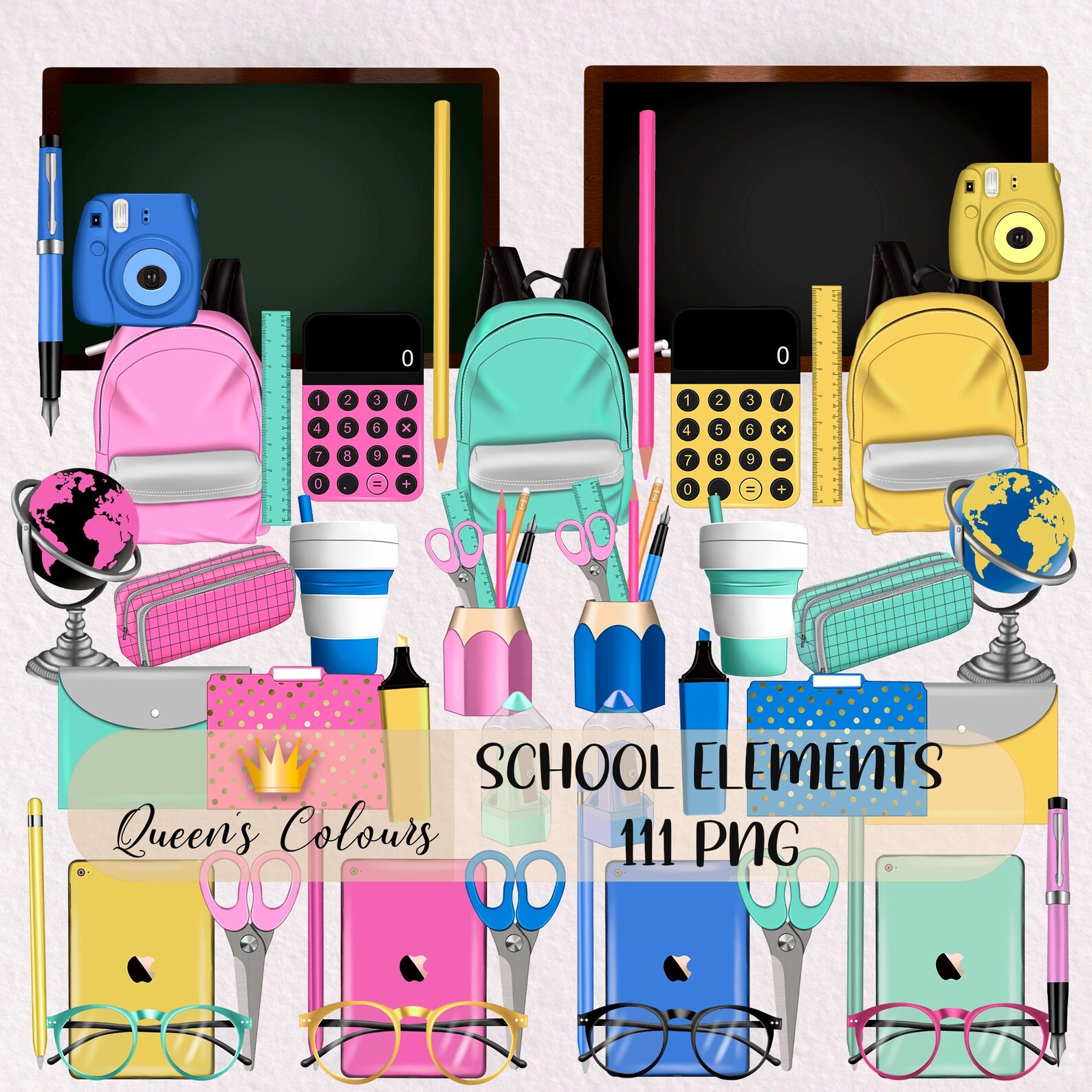 Back to School Clipart School Clipart Set School Time Clipart School ...