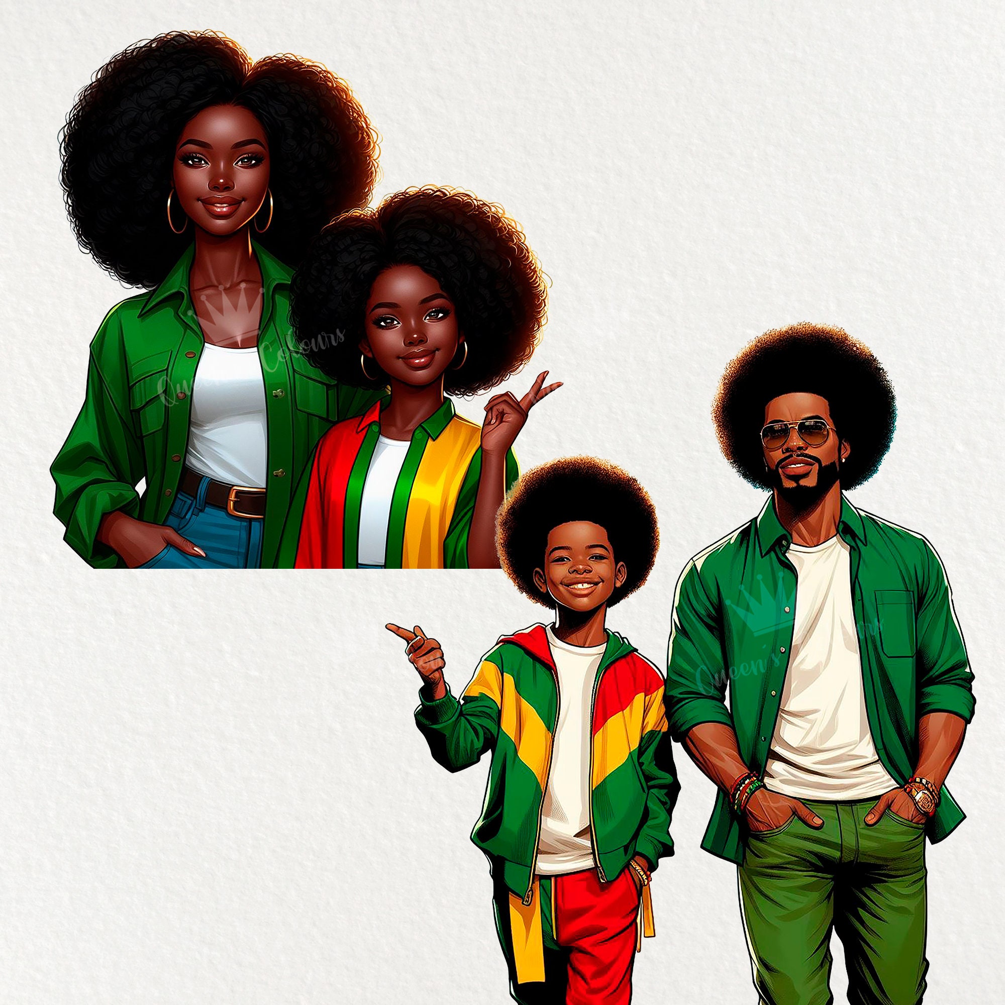 Black History Month Clipart Bundle, Juneteenth Clipart, Black People ...