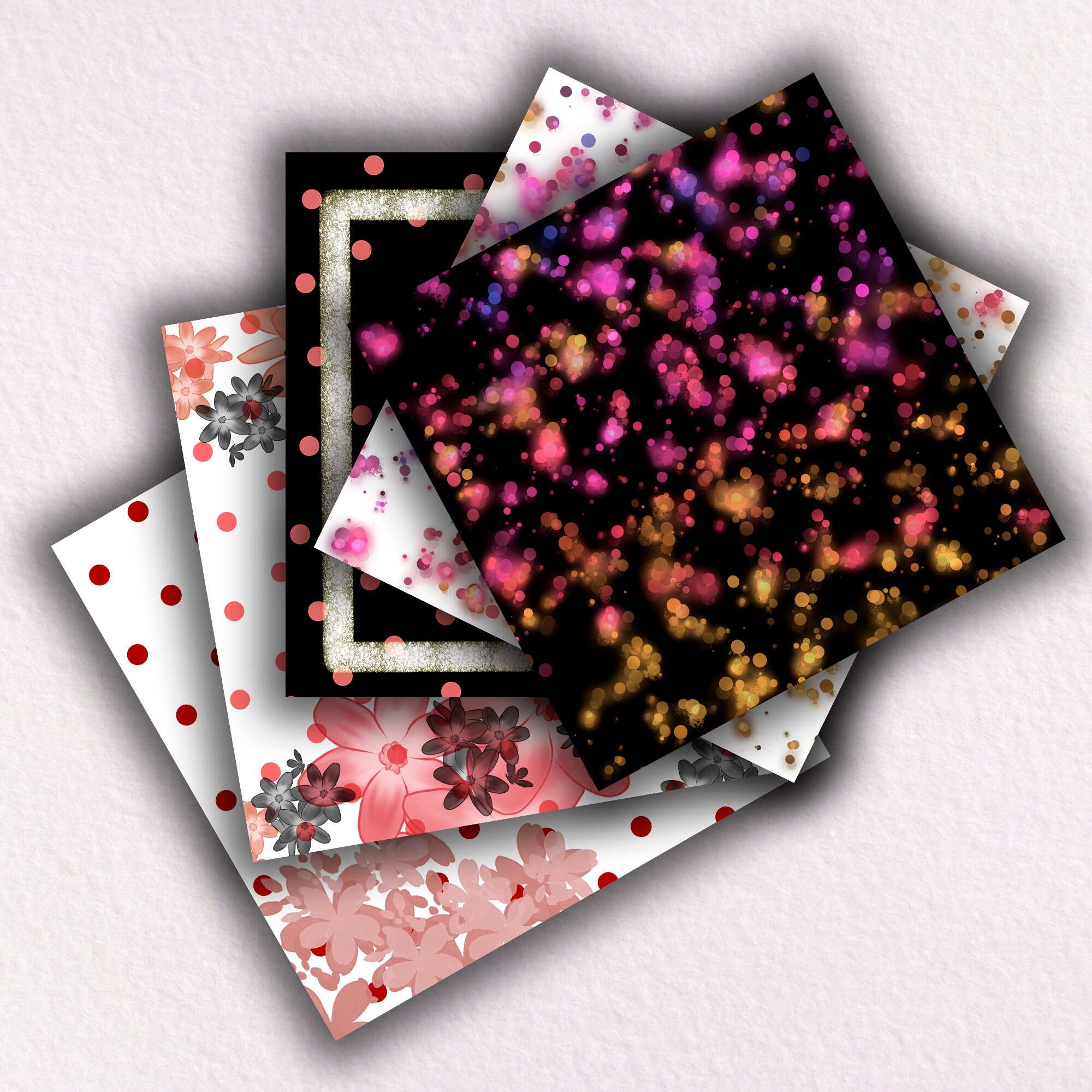 Polka Dot Paper Pack, Polka Dot Digital Paper, Polka Dot Patterns ...