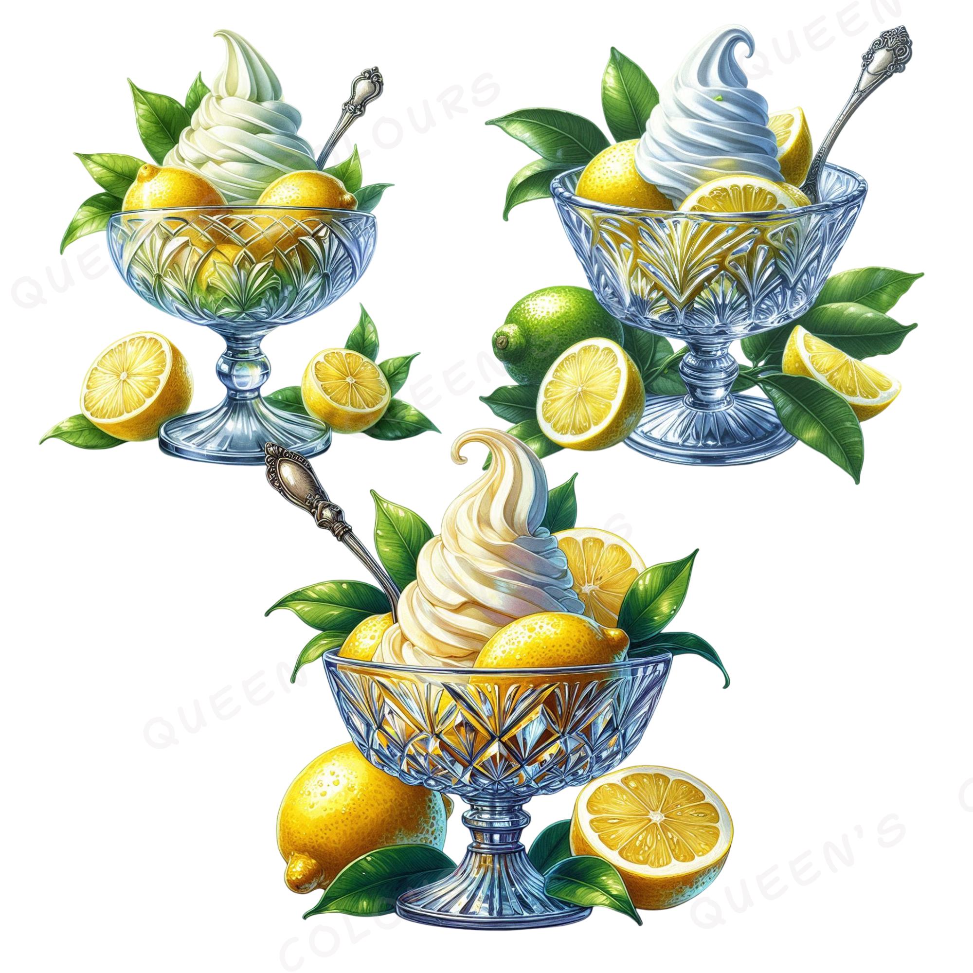 Ice Cream Clipart Bundle, 27 Summer Ice Cream Png, Watercolor Ice Cream ...