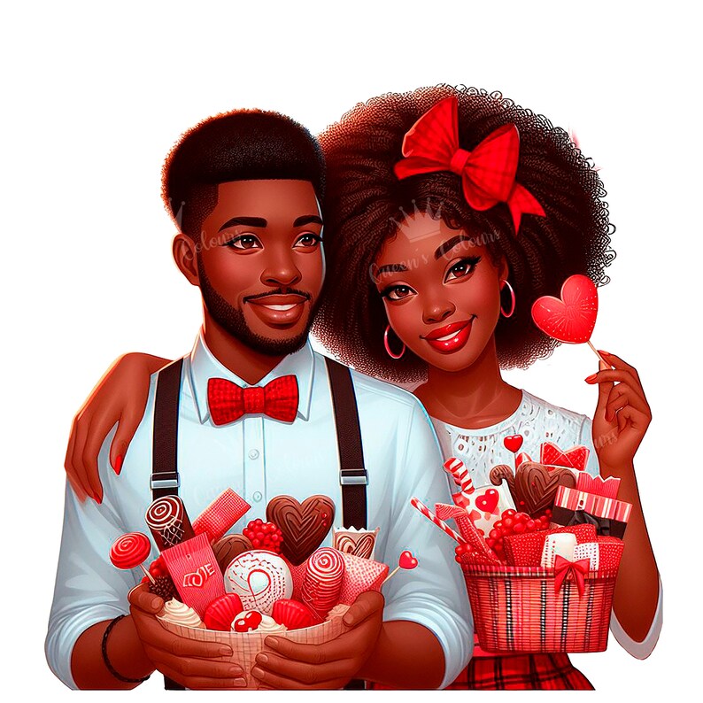 Valentines Day Clipart, Love Couple Clipart, Love Date Clipart ...