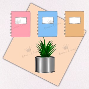 School Planner Sticker Kit, School Background Scene Clipart, Cute ...