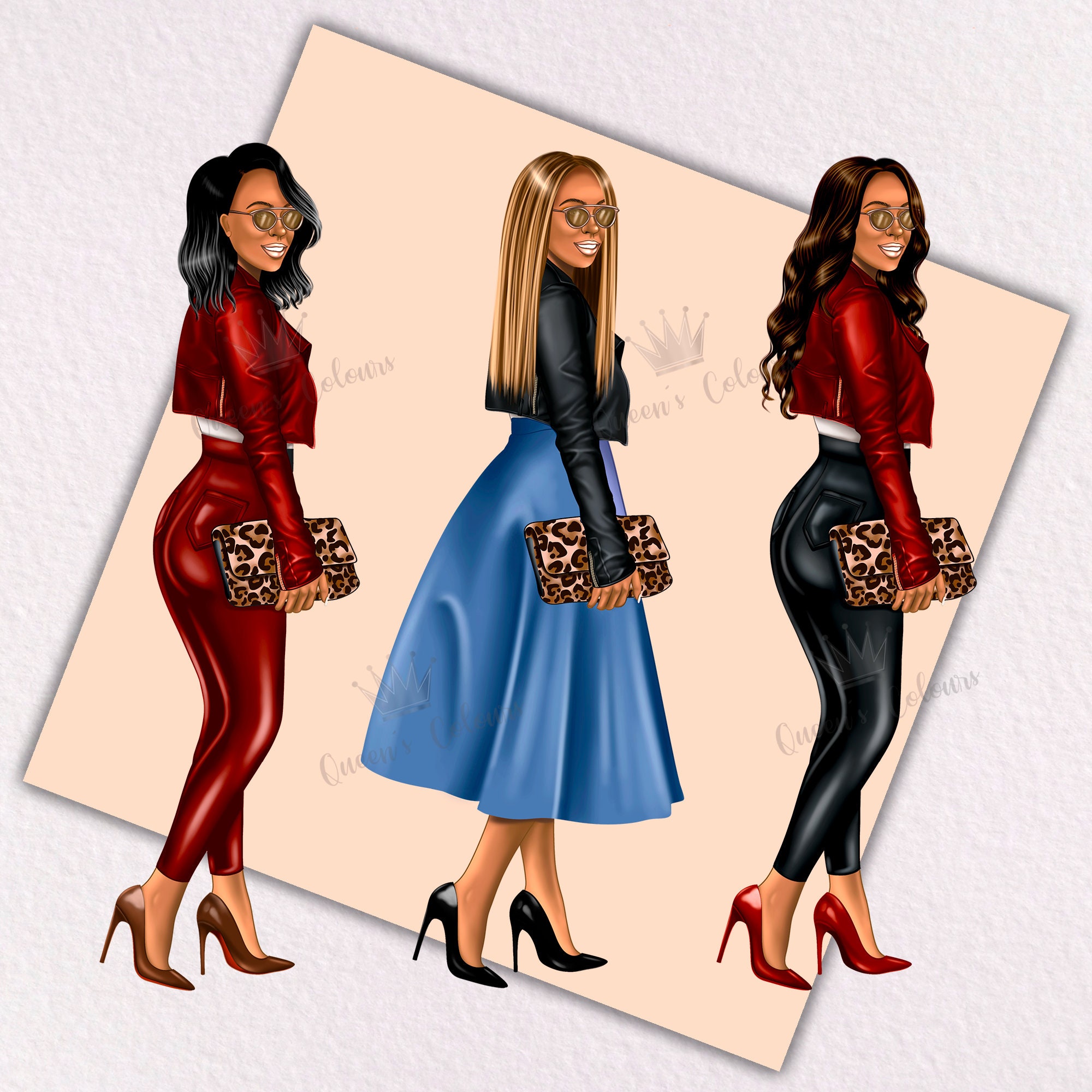 Fashion Girl Clipart Lady Boss Clipart Planner Babe Clipart - Etsy