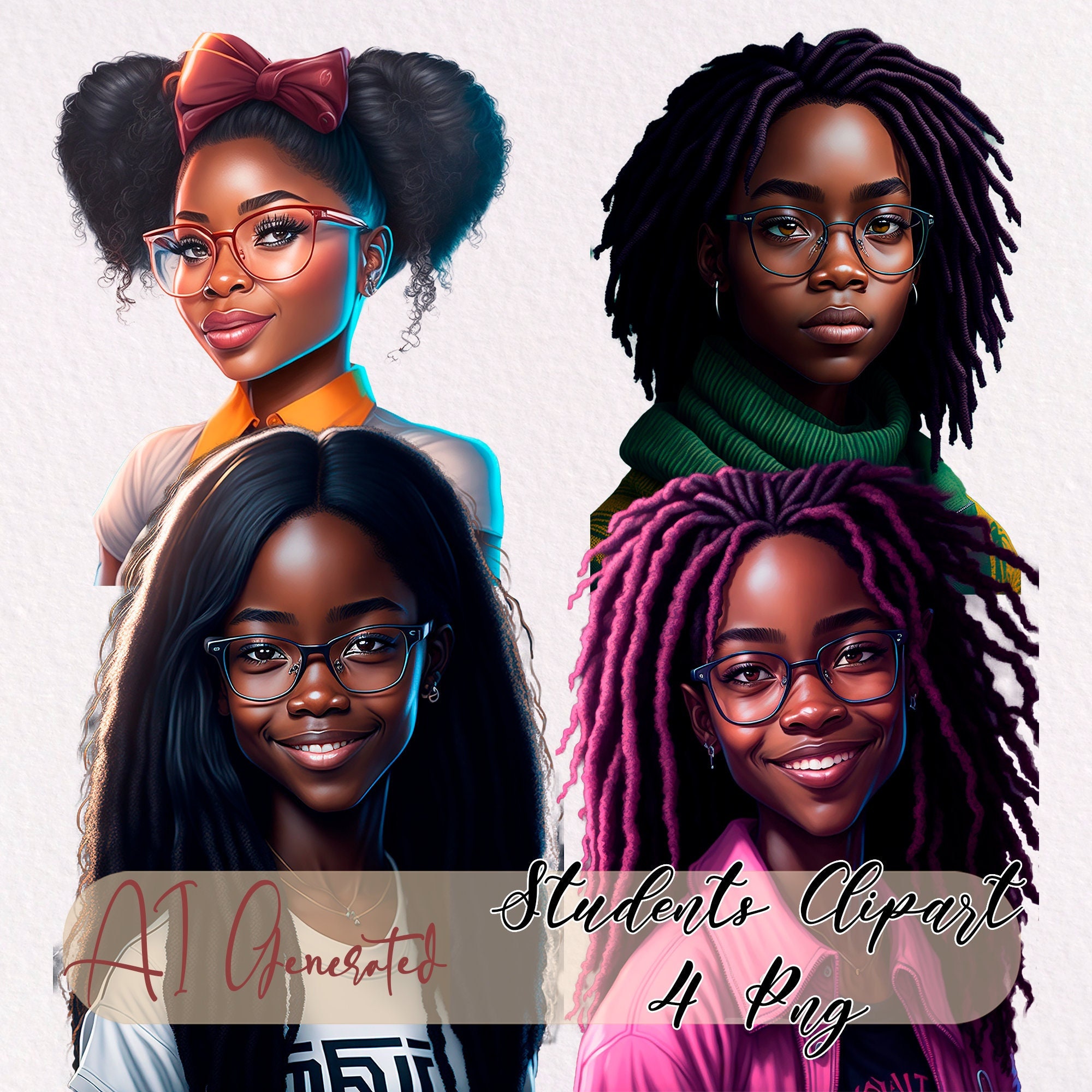 School Girl Clipart Teenager Clipart Back to School Clipart - Etsy