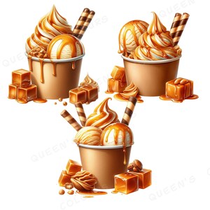 Ice Cream Clipart Bundle, 27 Summer Ice Cream Png, Watercolor Ice Cream ...