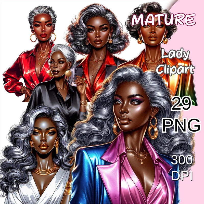 Mature Afro Lady - Etsy