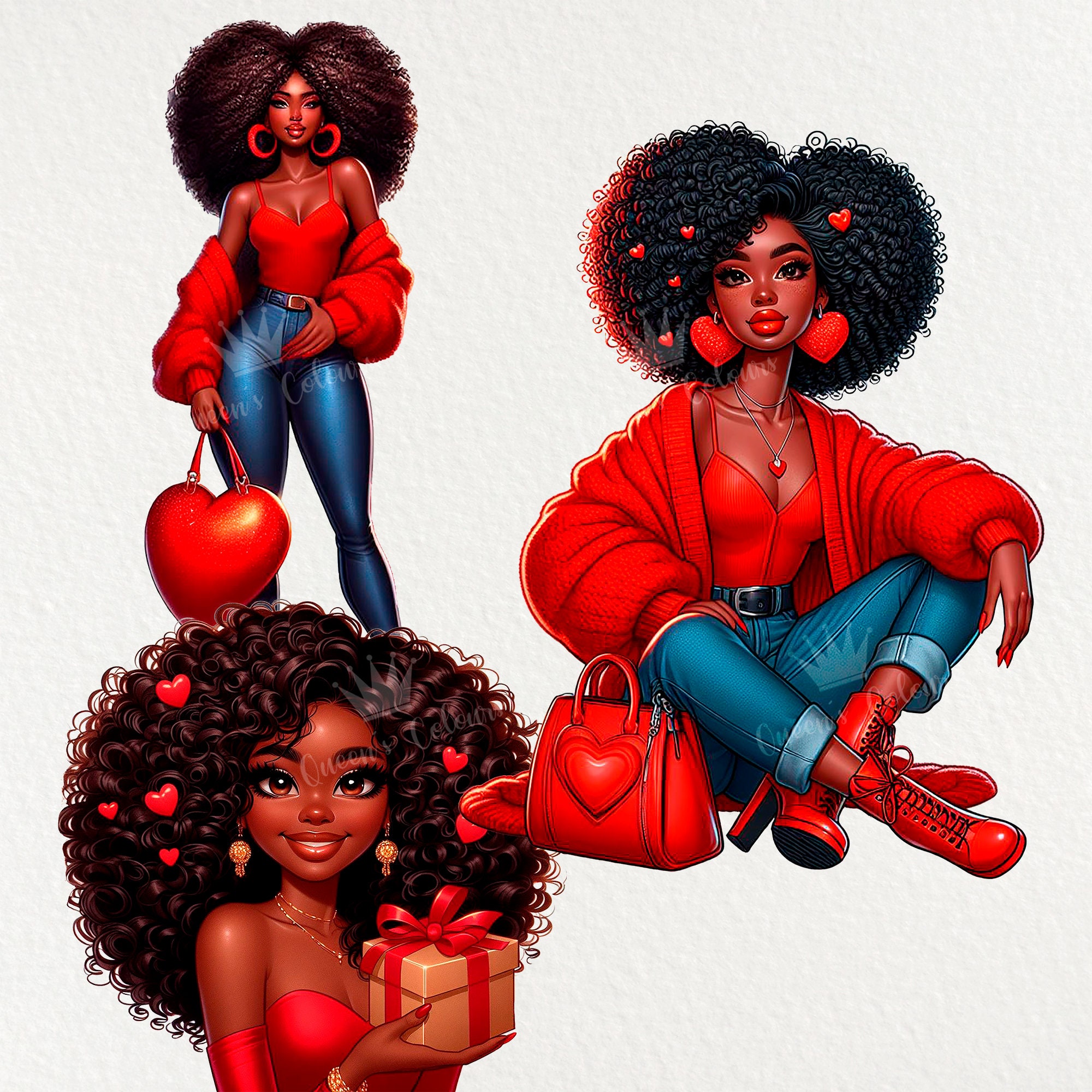 Valentines Day Girls Clipart, Valentine Girl PNG, Love Sticker Clipart ...