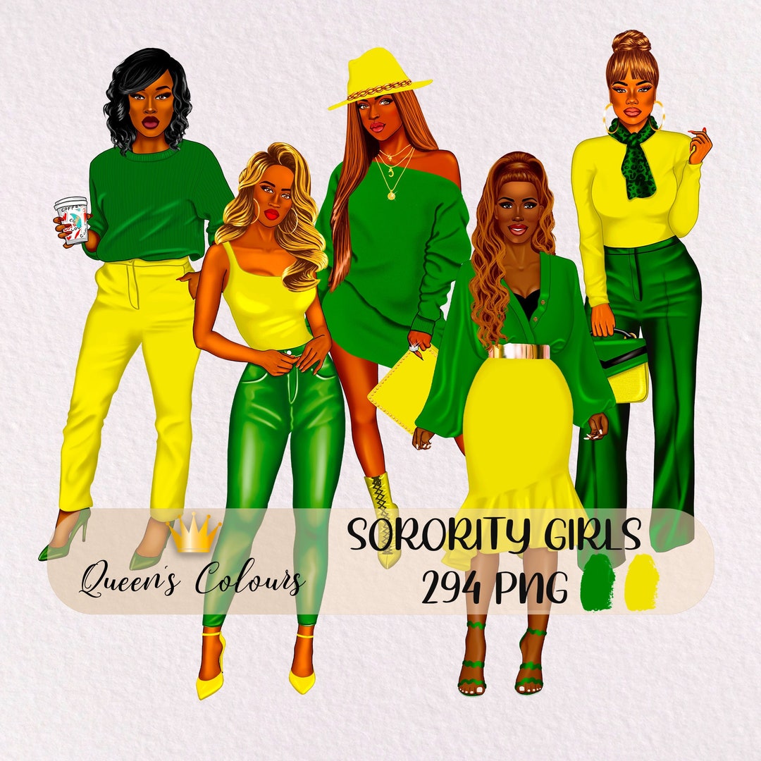 Sorority Clipart, Sister Girls Clipart, Sorority Girls Clipart ...