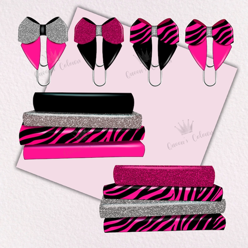 Fashion Planner Set Clipart, Planner Decorations Kit, Fashion Clipart ...