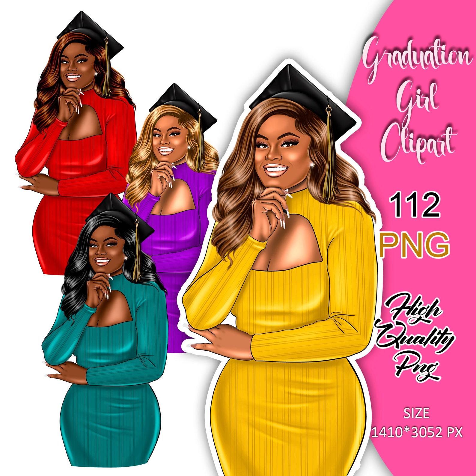 Graduating Girl Clipart, Students Graduation, Graduating Girls Planner ...