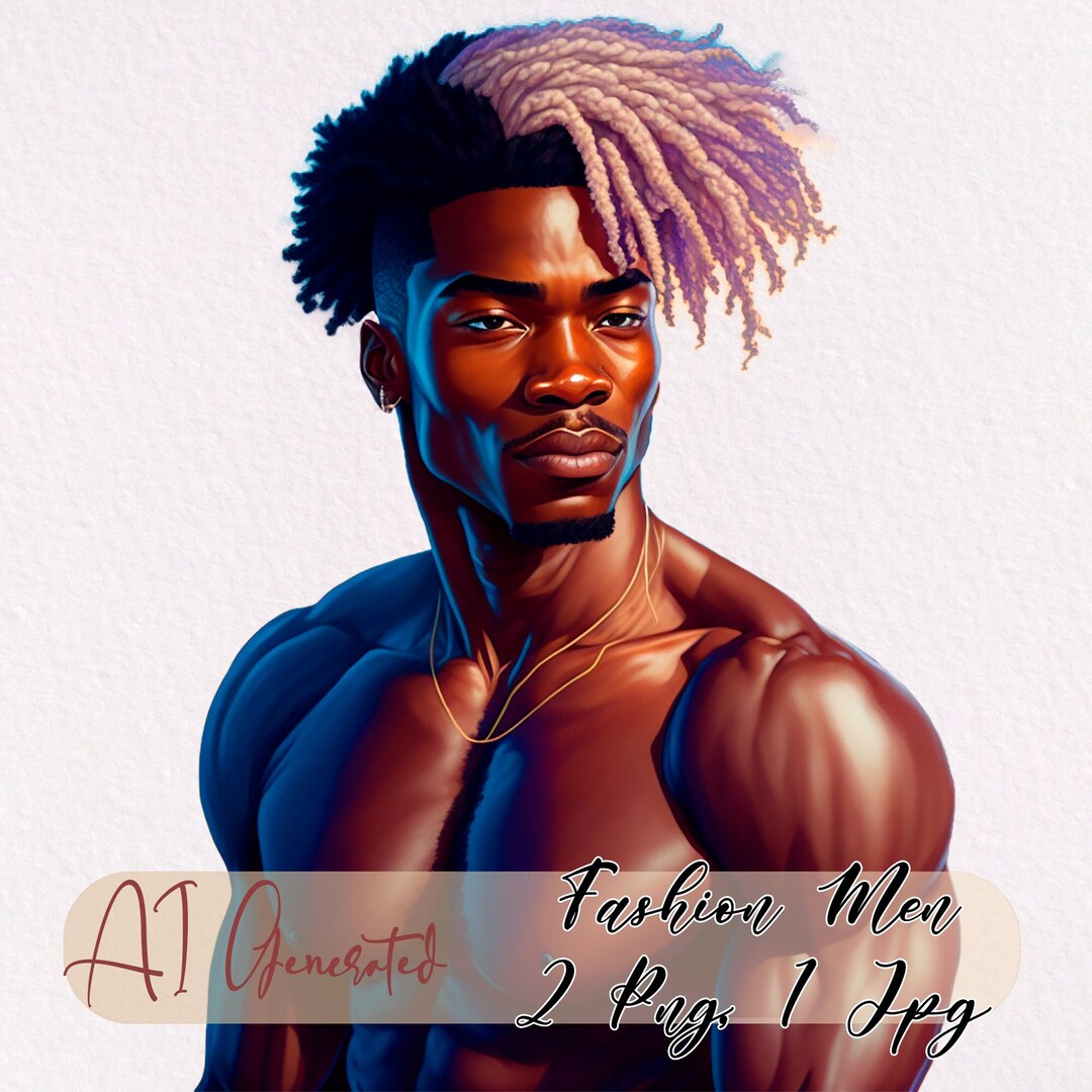 Black Man Clipart Afro Man Clipart AI Generated Clipart Male Clipart ...